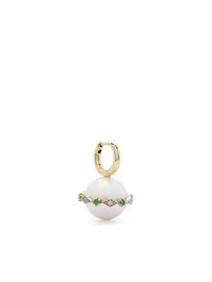 Pascale Monvoisin Chelsea N°4 Pearl And Diamond Earring - White