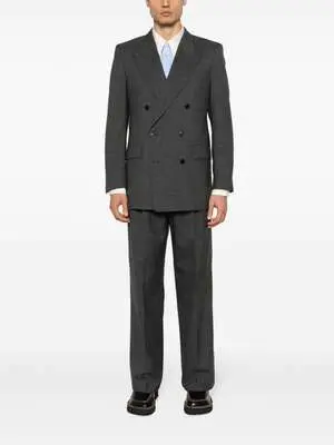 SUNFLOWER Tailored Straight-leg Trousers - Grey