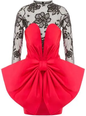 Moschino Punk Couture Bow Detail Minidress