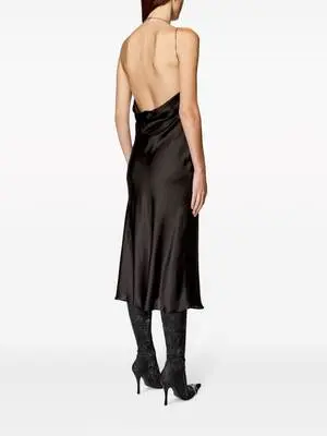 DIESEL® D-eliz Satin Midi Dress