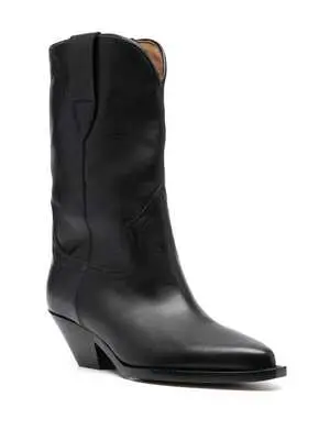 Isabel Marant Étoile Dahope 50mm Leather Cowboy Boots - Black