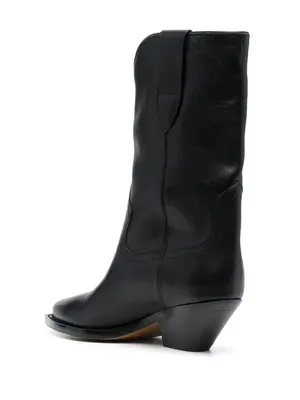 Isabel Marant Étoile Dahope 50mm Leather Cowboy Boots - Black