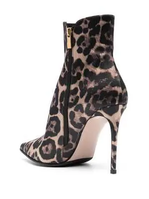 LE SILLA Eva 100mm Leopard-print Boots