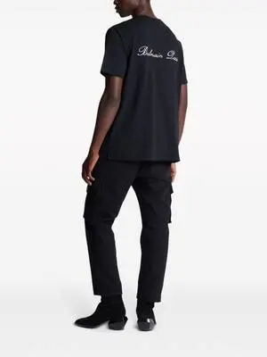 Balmain Logo-embroidered Cotton T-shirt