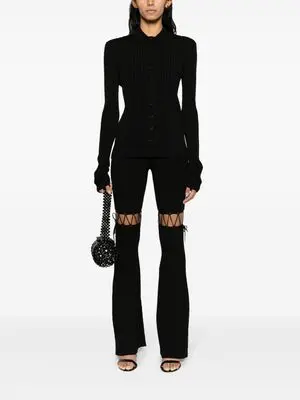 NENSI DOJAKA Straight-point Collar Pleated Top