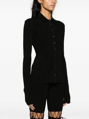 NENSI DOJAKA Straight-point Collar Pleated Top