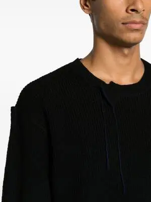 Yohji Yamamoto Asymmetric-neck Jumper