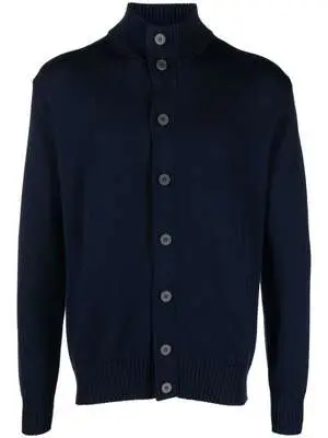 BALLANTYNE High-neck Wool Cardigan