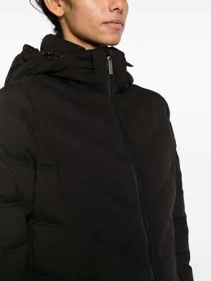 Michael Kors Chevron-quilted Hooded Jacket