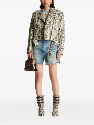 Balmain Mid-rise Denim Shorts