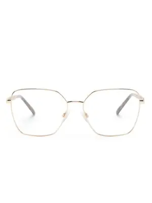 Dolce & Gabbana Square Frame Glasses - Gold