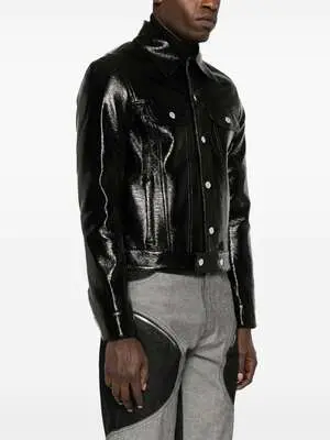 COURREGES Faux-leather Jacket - Black
