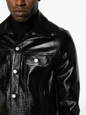 COURREGES Faux-leather Jacket - Black