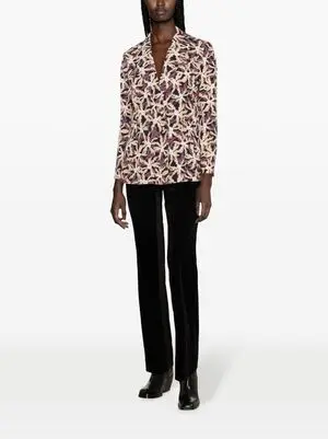 Diane Von Furstenberg Floral-pattern Double-breasted Blazer