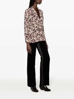Diane Von Furstenberg Floral-pattern Double-breasted Blazer