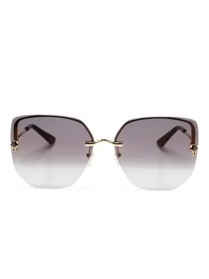 CARTIER Panthère Butterfly-frame Sunglasses - Black