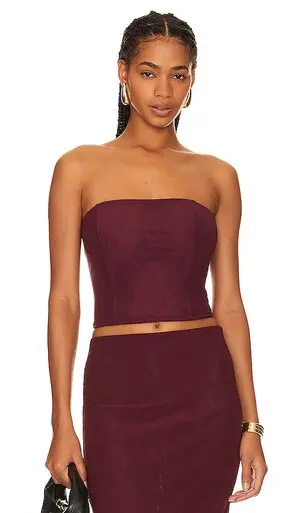 CAMILA COELHO Osiris Top - Plum