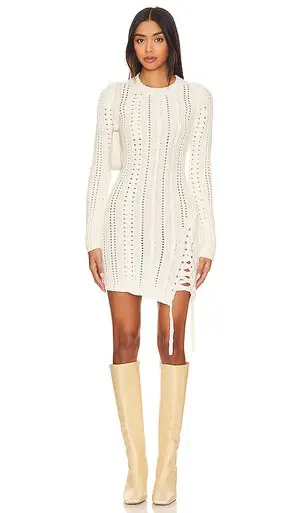 CAMILA COELHO Anira Cable Knit Dress