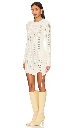 CAMILA COELHO Anira Cable Knit Dress