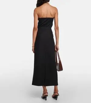 Vince Flannel Maxi Skirt - Black