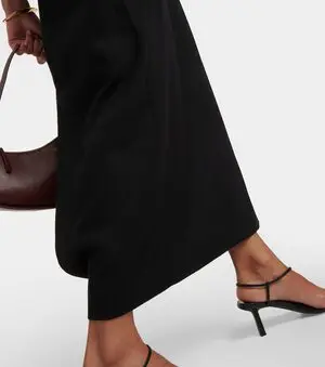 Vince Flannel Maxi Skirt - Black