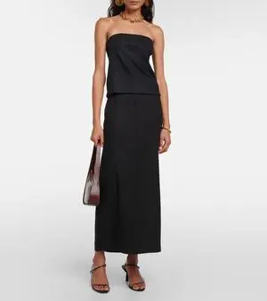 Vince Flannel Maxi Skirt