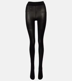 Wolford Velvet De Luxe 66 Set Of 3 Tights - Black
