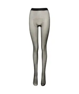 Wolford Twenties Fishnet Tights - Black