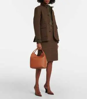 Loro Piana Bale Leather Shoulder Bag