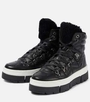Bogner Vaduz Shearling-lined Leather Boots