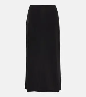 Vince Jersey Midi Skirt - Black