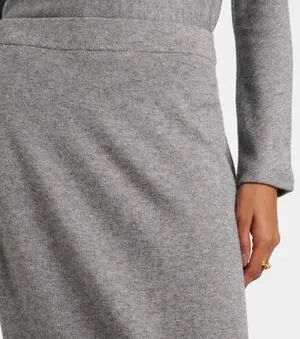 Vince Jersey Midi Skirt - Grey