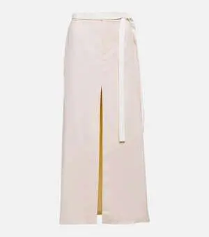 SIR. Dune Mid-rise Maxi Skirt - White