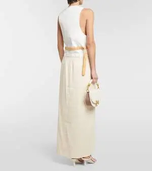 SIR. Linen-blend Maxi Skirt