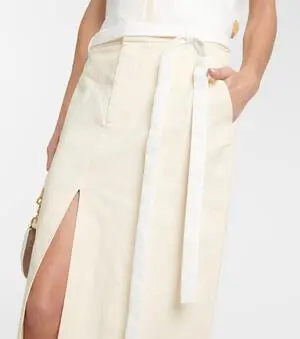 SIR. Linen-blend Maxi Skirt