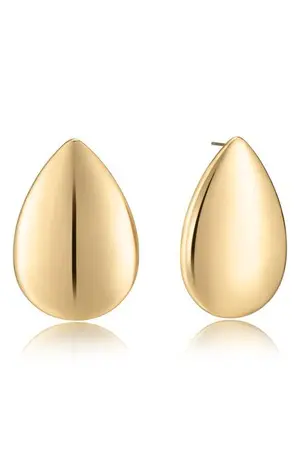 Ettika Ettika Teardrop Stud Earrings Gold