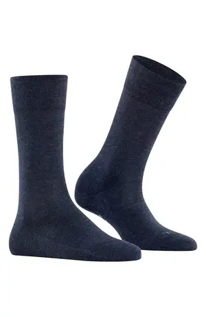 Falke Falke Sensitive London Cotton Blend Socks Navy Mel.