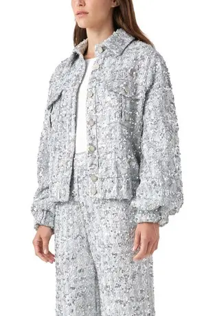 English Factory Sequin Tweed Jacket