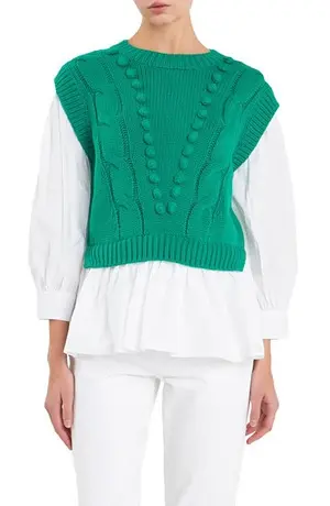 English Factory Button Detailed Knitwear For Women