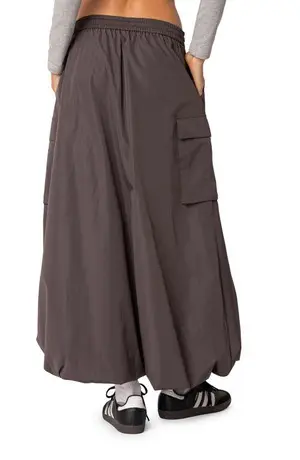 EDIKTED Bubble Hem Maxi Skirt