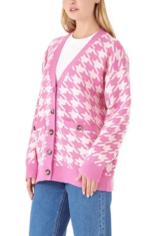 English Factory Houndstooth Cardigan
