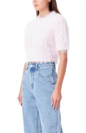 Endless Rose Fuzzy Knit Sweater