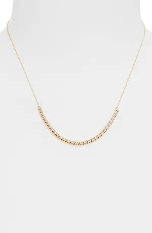 Ef Collection Diamond Twist Frontal Necklace