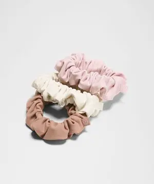 Lululemon Uplifting Scrunchies - Ashen Rose/porcelain Pink/light Ivory
