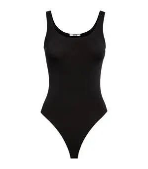 Wolford Cotton-blend Jamaika Bodysuit - Black