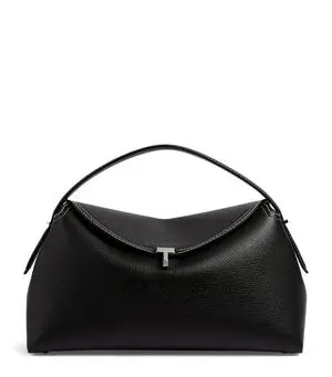 TOTEME Leather T-lock Top-handle Bag