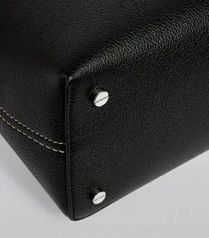TOTEME Leather T-lock Top-handle Bag