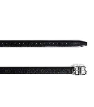 Balenciaga Calfskin Monaco Belt - Black