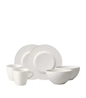 VILLEROY & BOCH Porcelain Manufacture Rock Breakfast Set - White