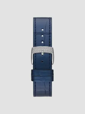 Chopard Happy Sport White Gold, 2.53 Tcw Diamond, Multi-gemstone & Leather Watch